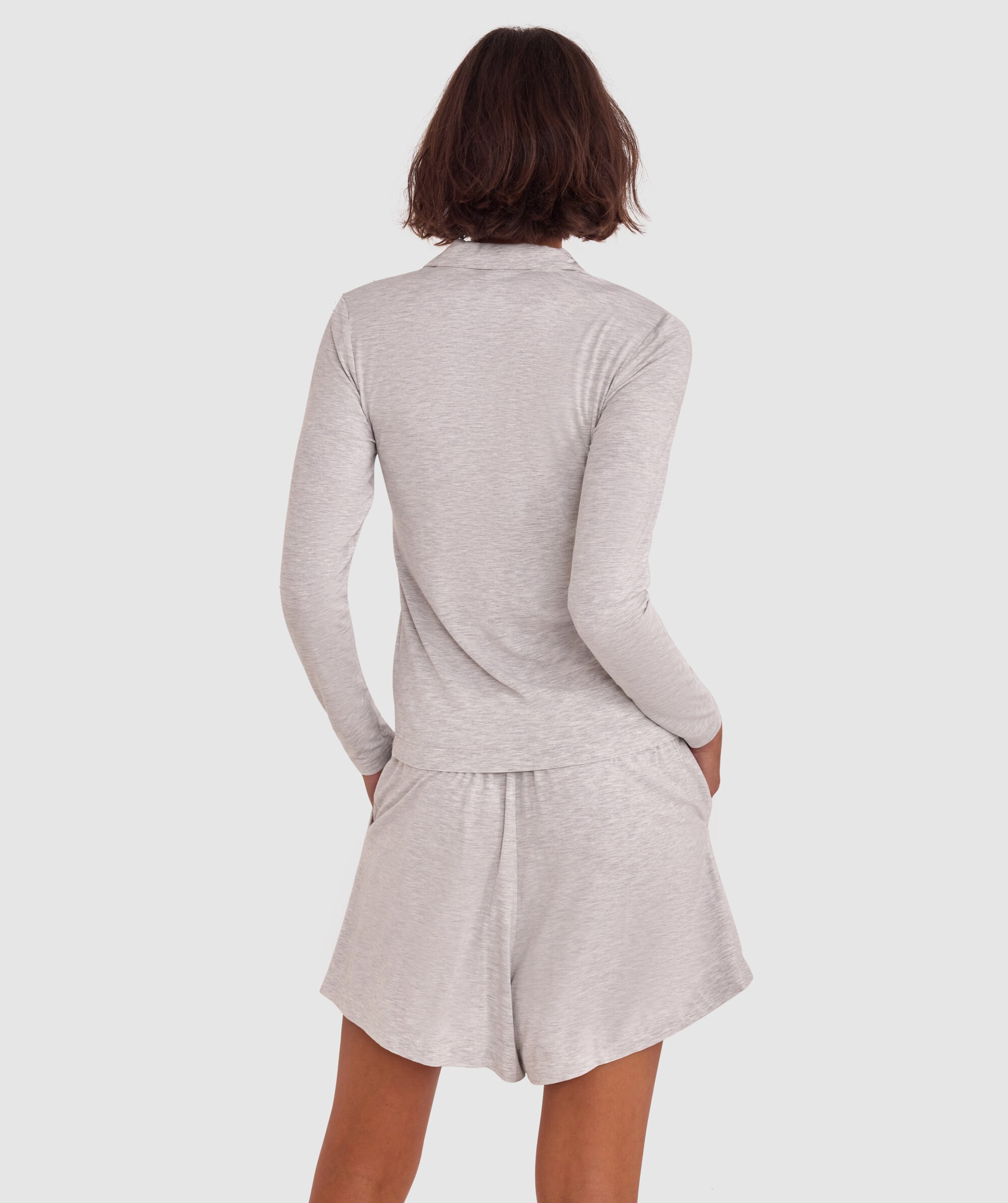 Bras N Things Body Bliss Lounge Short - Light Grey | 01505902