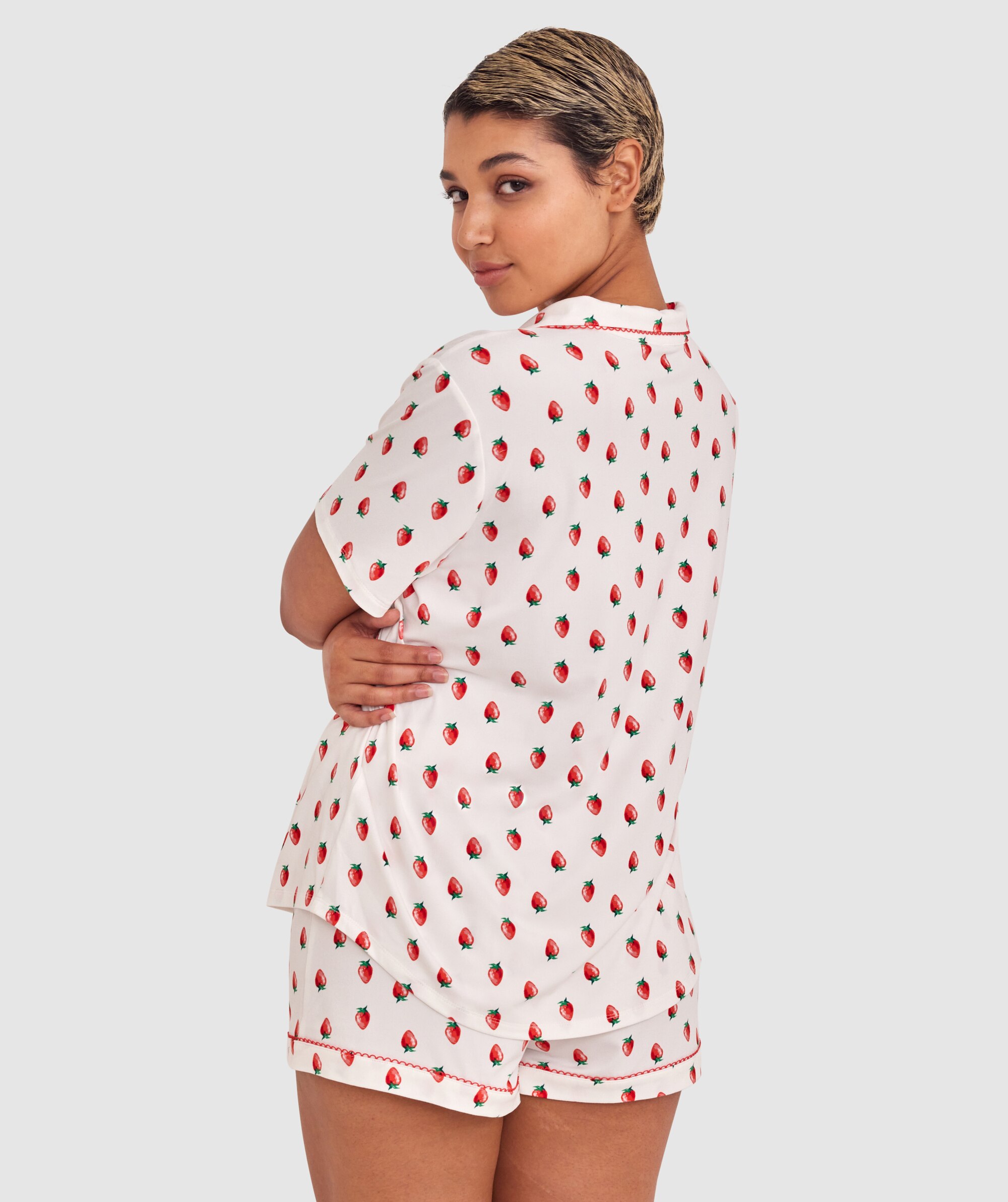 Bras N Things Berry Delight Short - Print | 01567001