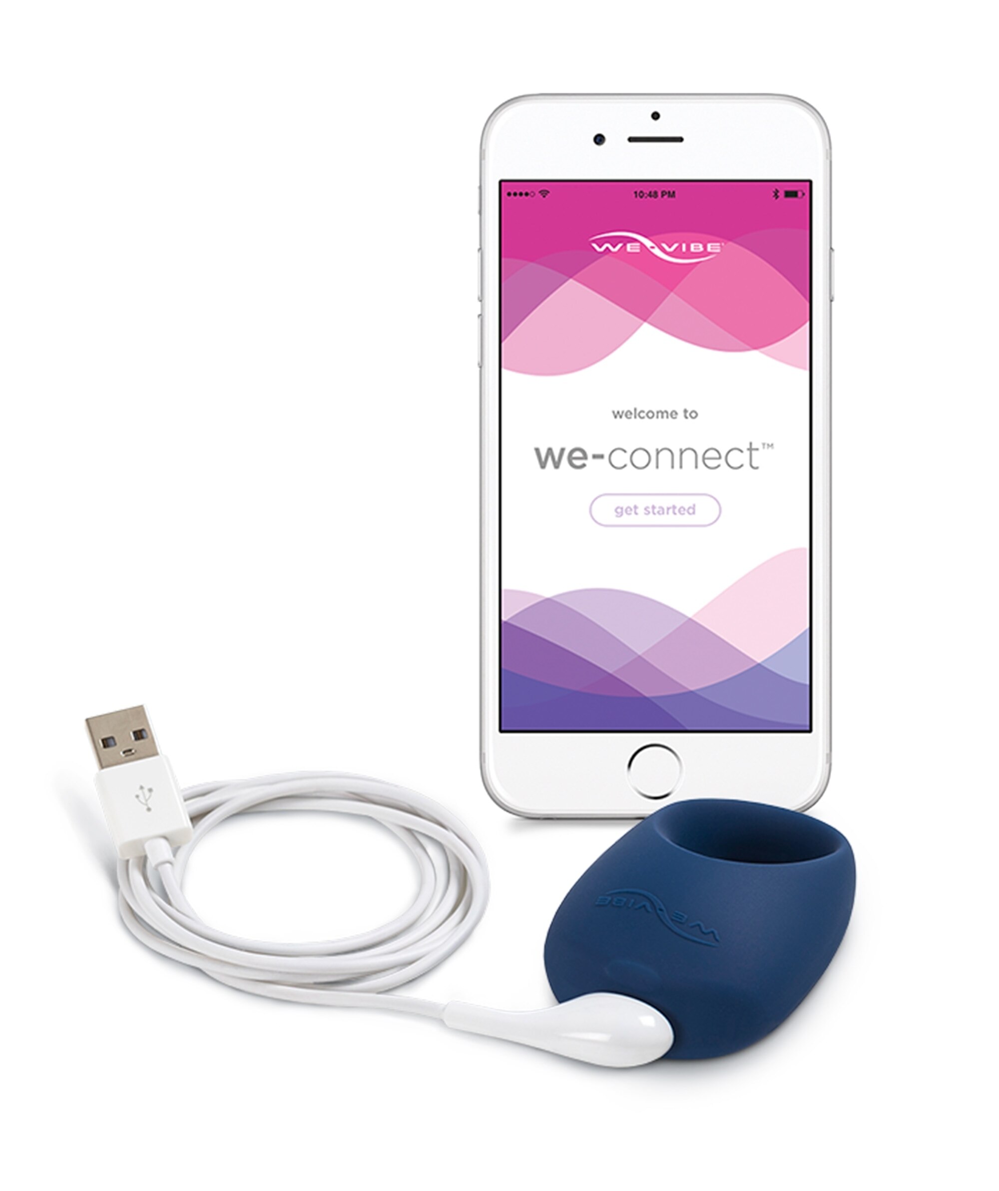 We-Vibe Pivot Gentlemen's Vibrating Ring with app - Dark Blue