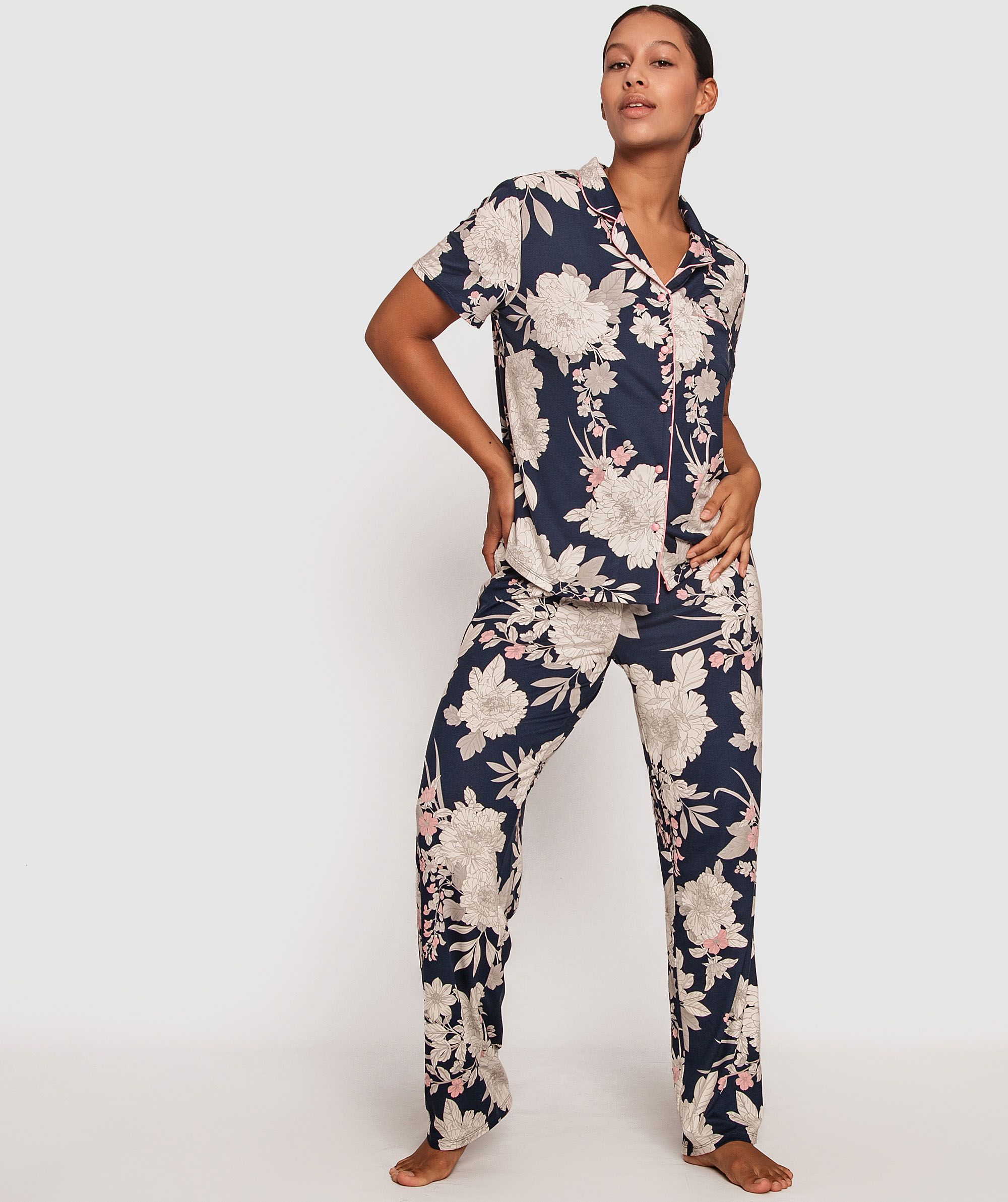 Bras N Things Moonlight Long Pj Set - Floral Print | | 01317601