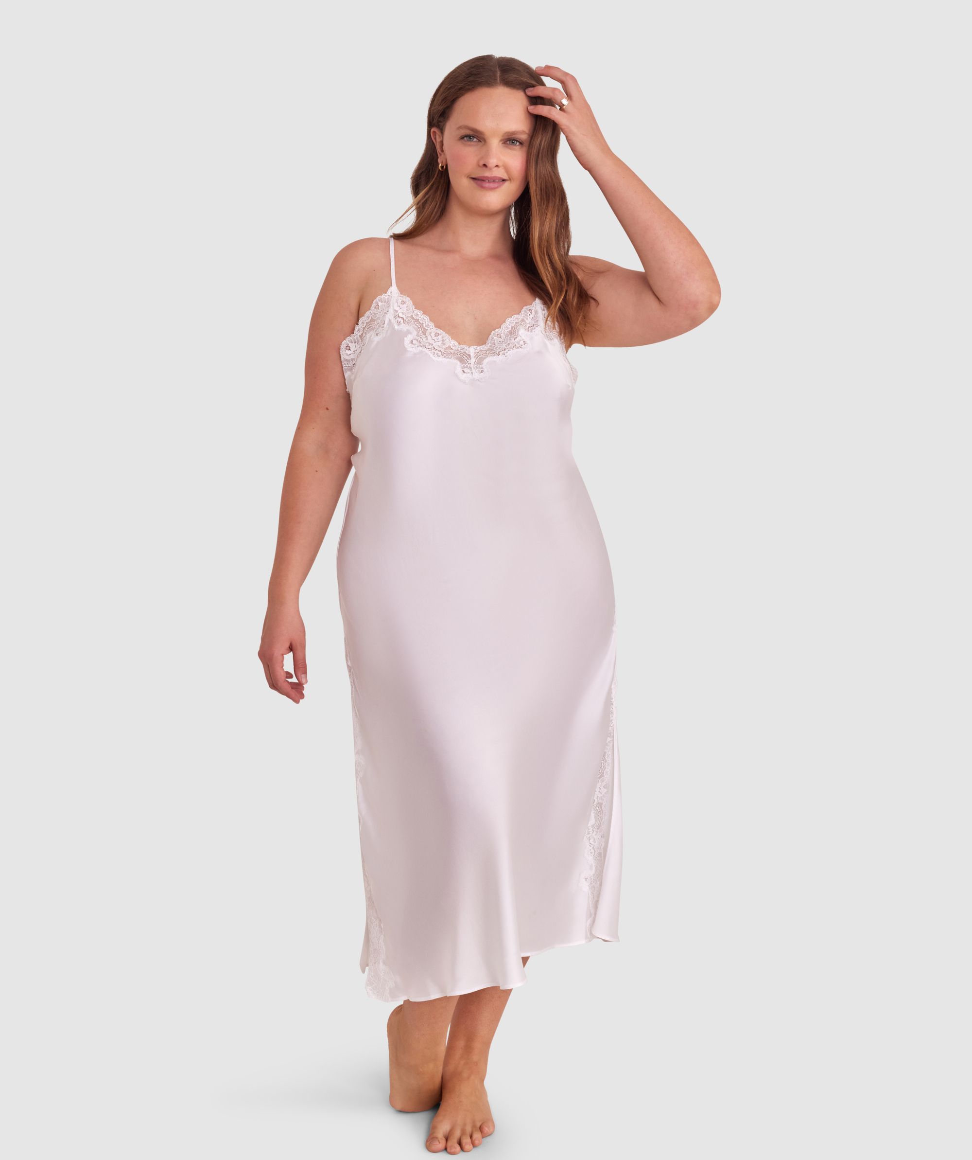 Bras N Things Sammy Low Back Long Slip - Ivory | 01405805
