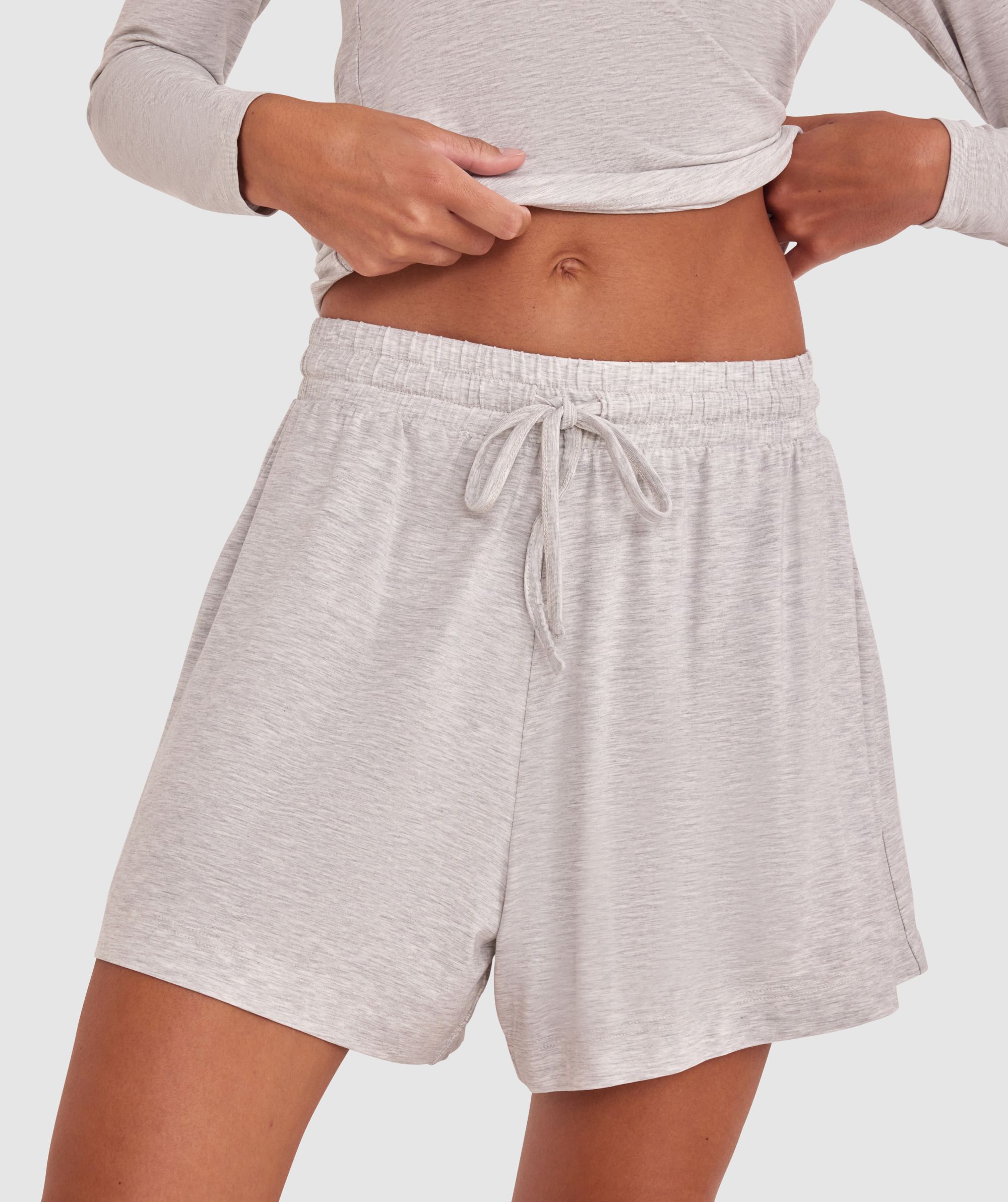 Bras N Things Body Bliss Lounge Short - Light Grey | 01505902