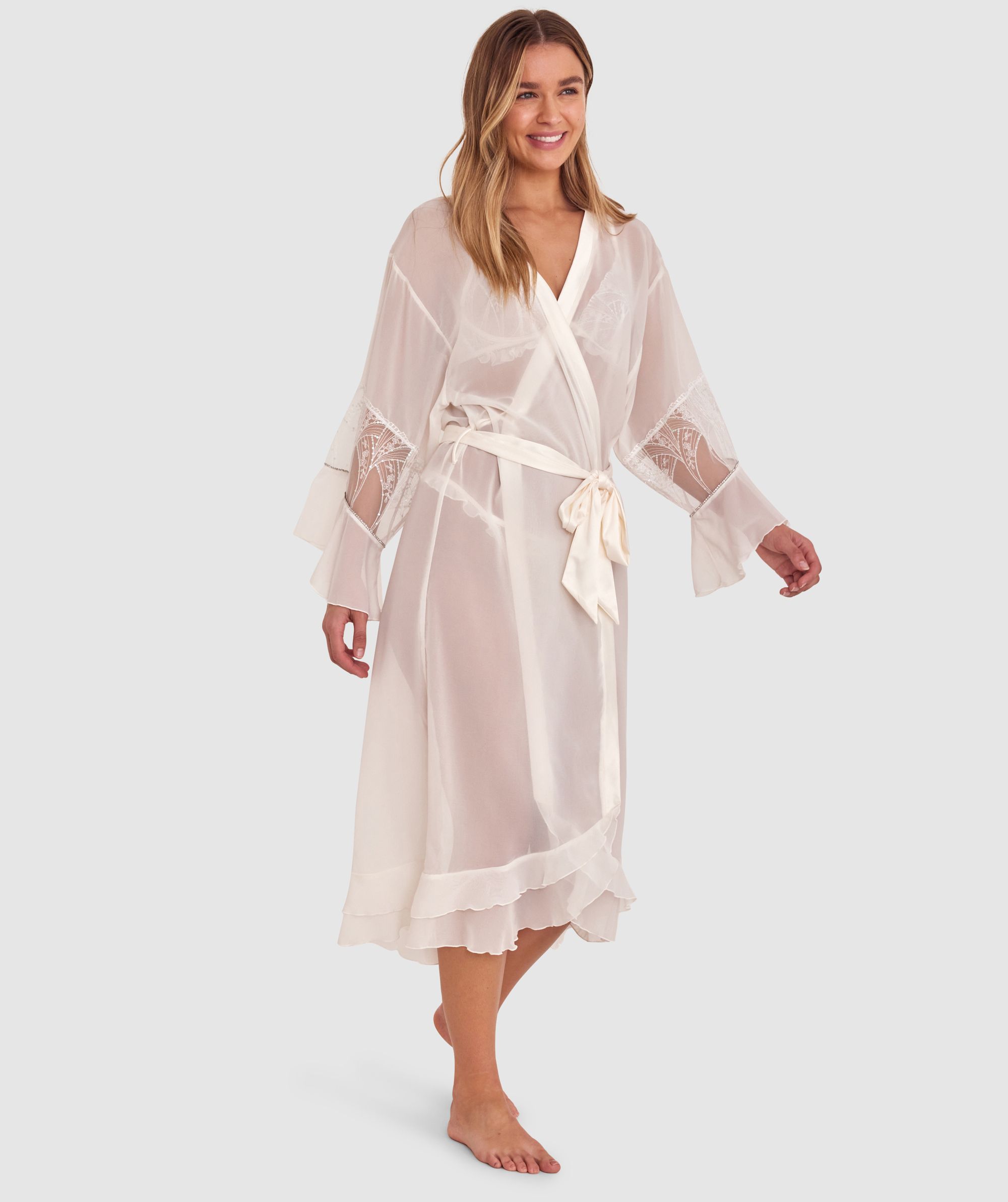 Bras N Things Enchanted Eternal Love Long Wrap - Ivory | 01552401