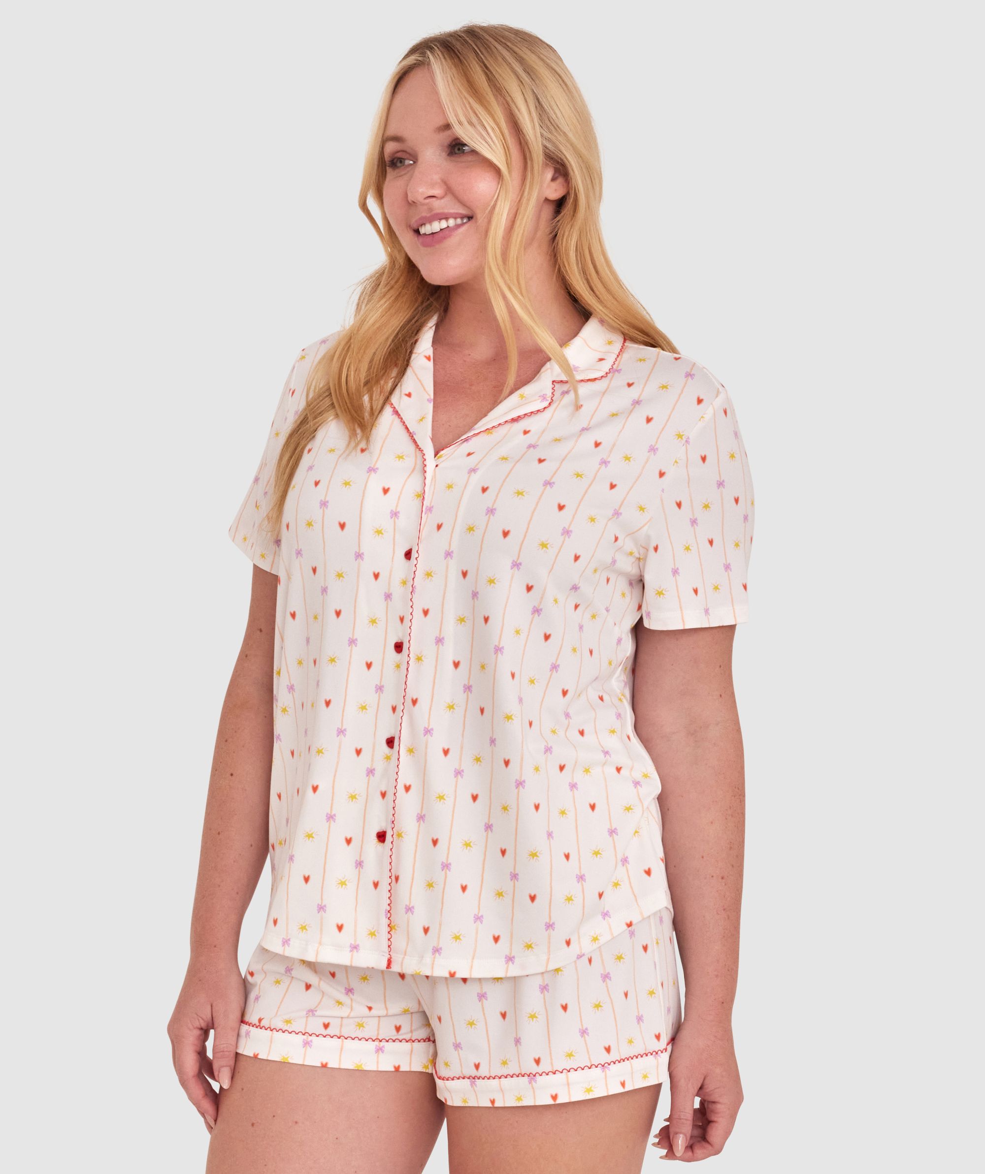 Bras N Things Holly Short PJ Set - Print | 01579001