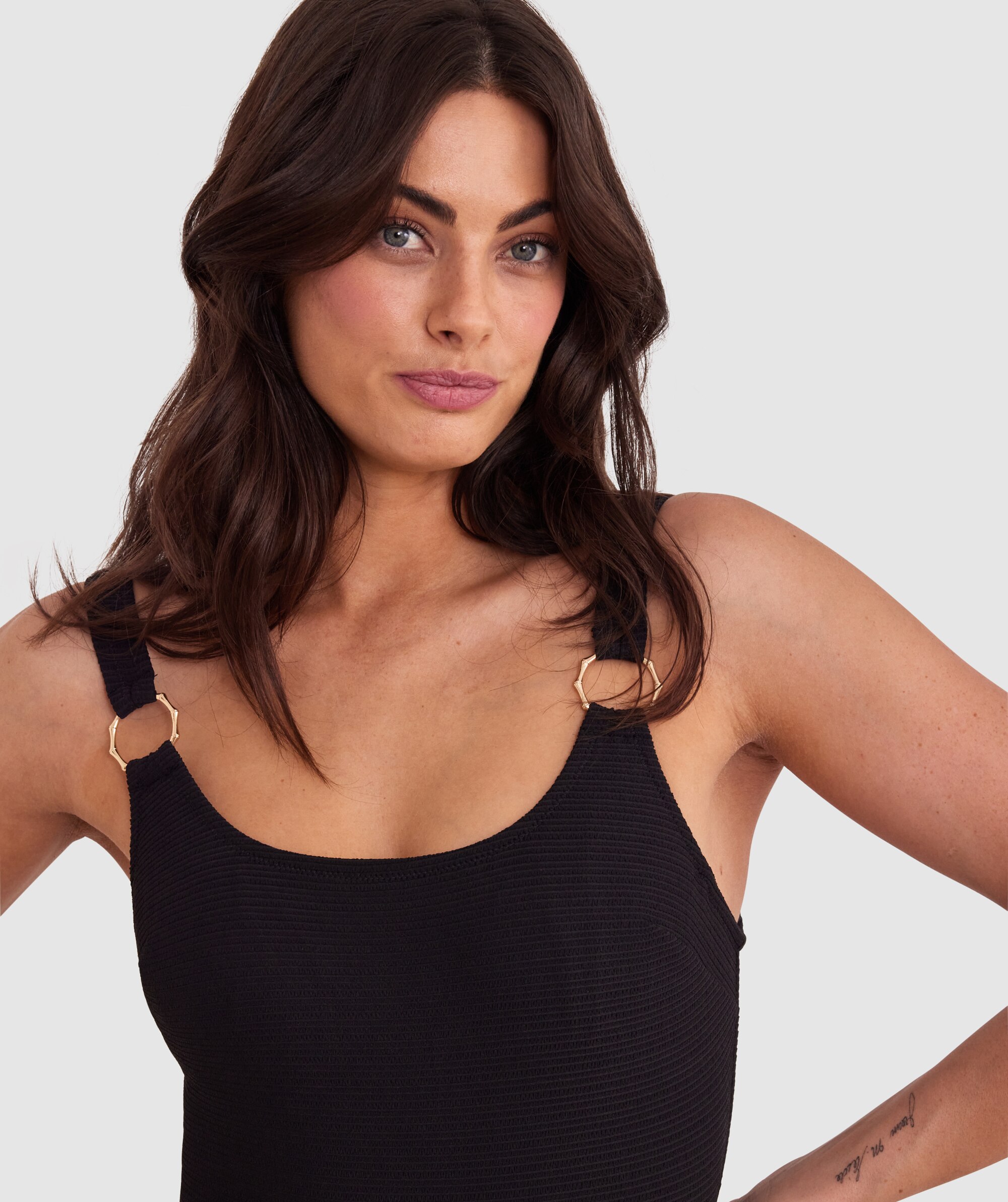Bras N Things Planet Bliss Swim New Wave Brazilian Pant - Black | 01425201 Bras N Things Planet Bliss Swim New Wave Brazilian Pant - Black | 01425201