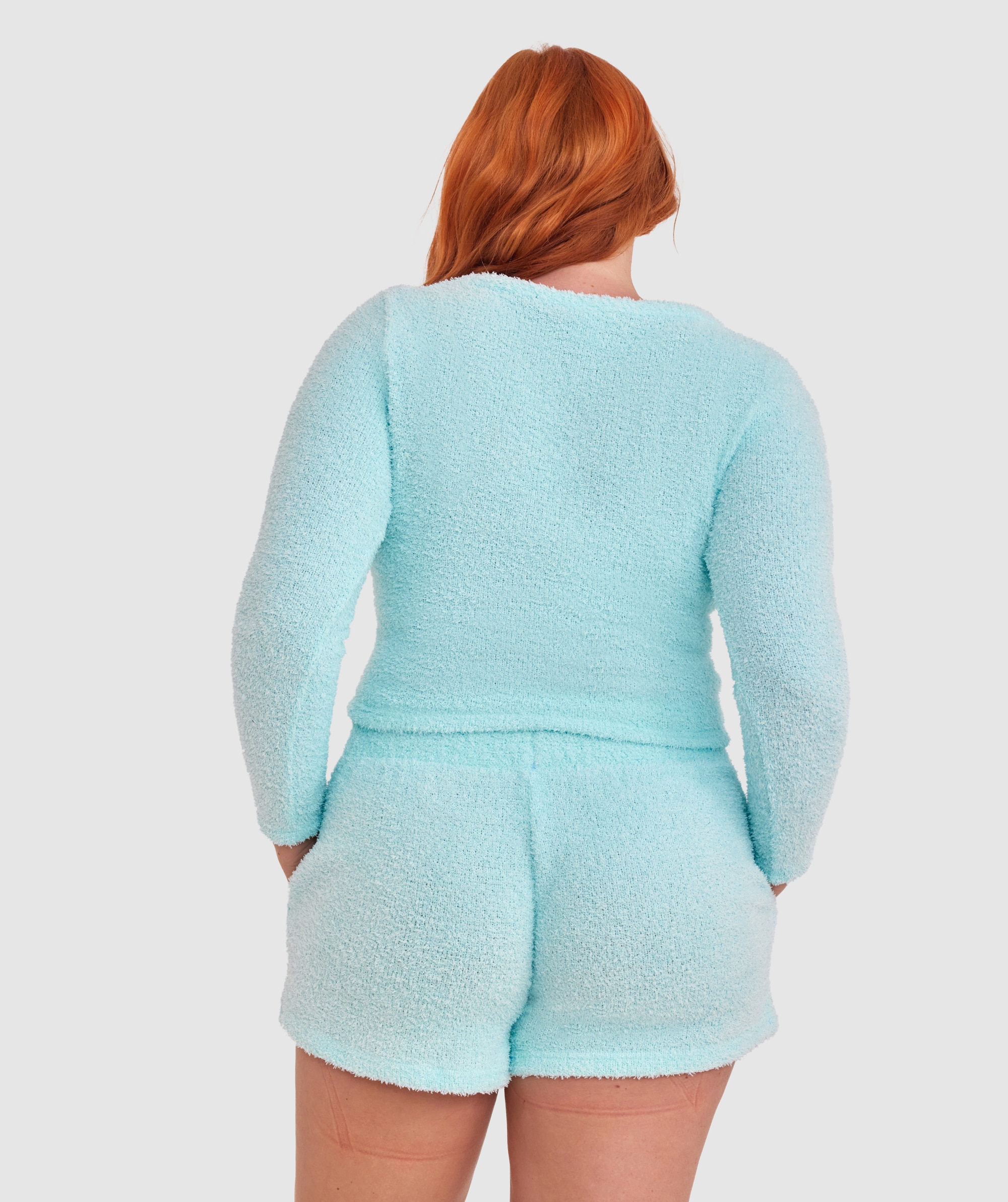 Bras N Things Smooth Lace V String - Light Blue | 01524401